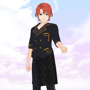 [Free/無料] Cell shaded male VRoid hair preset / coiffure courte avec ...