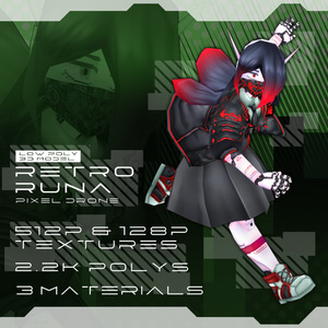 [VRC][アバター] レトロ・ルナ [Retro Runa] - Ko_Tonne - BOOTH