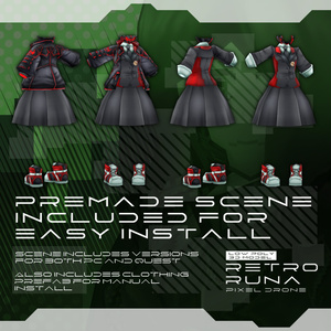 [VRC][アバター] レトロ・ルナ [Retro Runa] - Ko_Tonne - BOOTH