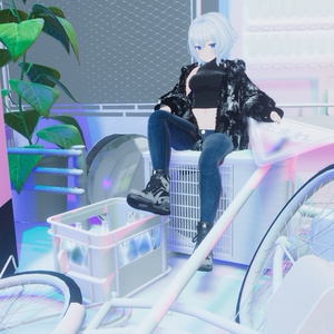 メカクレパンクショートヘア - Zero Gravity Project - BOOTH