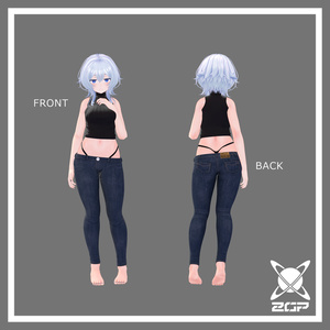 メカクレパンクショートヘア - Zero Gravity Project - BOOTH