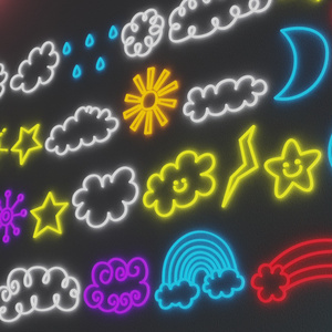 FREE Hello Kitty Neon Signs ^^ (VRChat) - Pochii