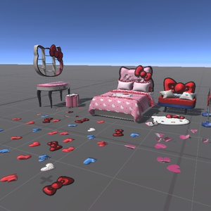FREE Hello Kitty Neon Signs ^^ (VRChat) - Pochii