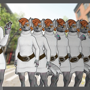 VRChat Chunky Dreadlocks for Skip4D Chibi - Krunk - BOOTH