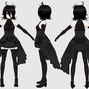 【VRoid】striped stocking - LECHE - BOOTH