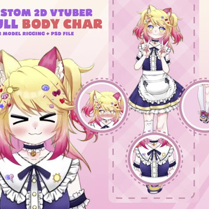 Free Live2D VTuber Model 】 Cute & Kawaii VTuber - Vtuber Graphic - BOOTH