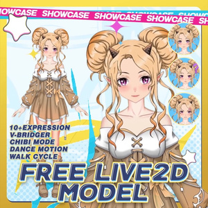 Free Live2D VTuber Model 】 Cute & Kawaii VTuber - Vtuber Graphic - BOOTH