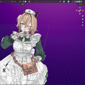 Sameko Saba / Fan Made 3D VRChat Avatar - Abakat_VT (VRChat 3D Models ...