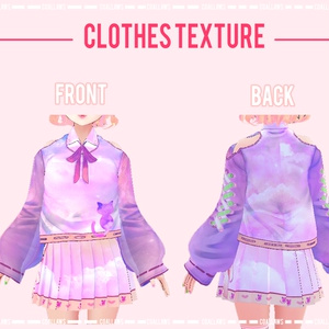 VROID top clothing texture FREE - coalla ws. - BOOTH