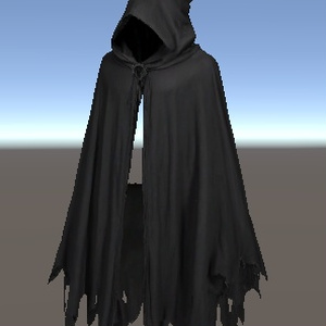 【VRChat想定3Dモデル】Bloodbound Shroud - 血契の遺衣｜血の契約を背負う黒マント（lilToon対応 ...