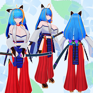 Ilulu (イルル, Iruru) VRChat Full Body Tracking 3D Model - shadsterwolf ...