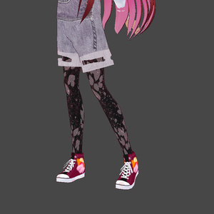 VRoid Blue Cropped Jacket - Rok0Val - BOOTH