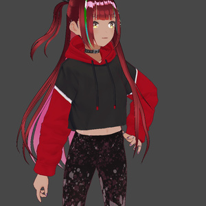 VRoid Blue Cropped Jacket - Rok0Val - BOOTH