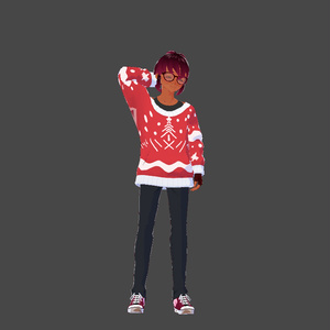 VRoid Blue Cropped Jacket - Rok0Val - BOOTH