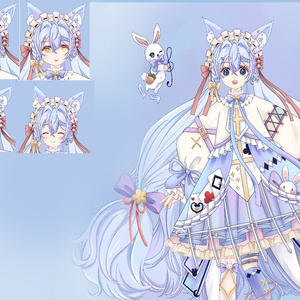 Live2D Modelling Practice Model 【Live2Dモデリング練習用】 - shepishepu - BOOTH