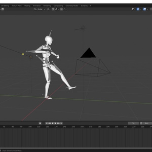 Sleek Black Dress (From Scratch W/ Vroid Rig Naming) CC0 - Kana Fuyuko ...