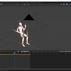 Sleek Black Dress (From Scratch W/ Vroid Rig Naming) CC0 - Kana Fuyuko ...
