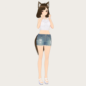 Height Chart For VRChat/VRM/Unity Avatar Scaling (Public Domain) - Kana ...