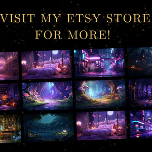 Vtuber Animated Background, Cozy Lofi Bedroom Scene, Blue Twitch ...