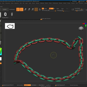 ロープブラシ .zbpファイル ( ZBrush rope brush ) - 八極堂 - BOOTH