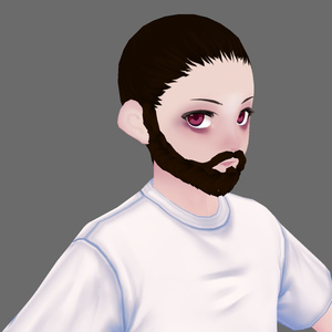 VRoid Simple Beard Texture (鬍鬚) - shaper-io - BOOTH
