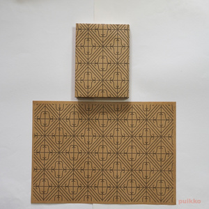 紙製ブックカバー 彫刻（5枚セット） - puikko - BOOTH