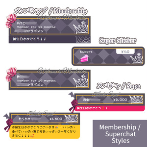 【無料配布】Youtube用コメント/チャットCSS【OBS配信素材】Livechat CSS Custom CSS - 赤染 アリス【Vtuber】 - BOOTH