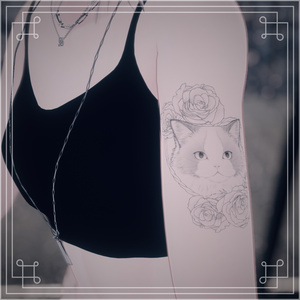 menhera tattoo set【病みくま＆リボン】 - maryam - BOOTH