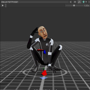 [EMJAY] 양반다리로 앉는 자세 + 덤으로 커플 포즈 - emjay - BOOTH