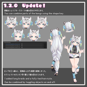 Loona VRChat Full Body Tracking 3D Model - shadsterwolf - BOOTH
