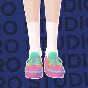 Socks scifi tech wear cute candy pink robot armor Vroid texture ...