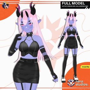 HALLOWEEN VROID MODELS, VAMPIRE GIRL, SEXY FAIRY, DEMON SUCCUBUS HORNED, ELF ELEGANT GOTHIC ...