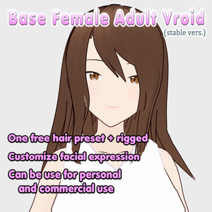 [Vroid Studio Stable Vers.] Female plus size / chubby model - V.Y Atelier - BOOTH