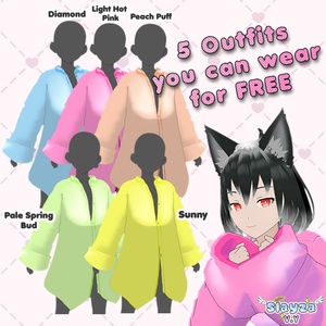 [VROID] 7 Bandana Style Template - V.Y Atelier - BOOTH