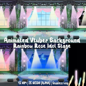 [F2U] Animated Loading Screen Background Rainbow Rose Garden ...