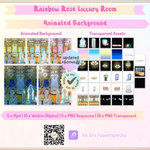 [F2U] Animated Loading Screen Background Rainbow Rose Garden ...