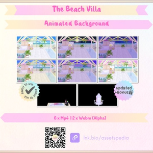 [F2U] Animated Vtuber Background Warm Bathing Pool - AssetsPedia - BOOTH