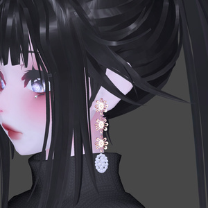 [Vroid] Flower Crown Hair Preset - onlyvirtualrae - BOOTH