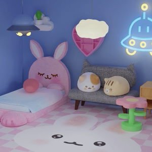 ゆめかわROOMセット【3D／Unitypackage】 - みかんのアトリエ - BOOTH