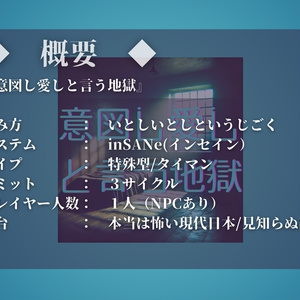 CoC『演目「楼牢蝋」』 SPLL:E199654 - 何処何所（どこどこ） - BOOTH