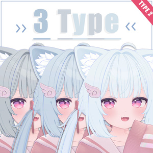 真冬 Mafuyu Kemomimi Animation (ear,tail) - marshmallo - BOOTH