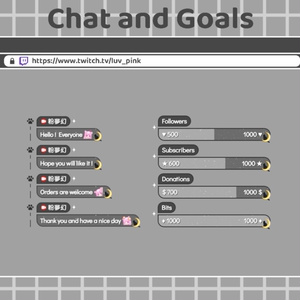 【配信】Duotone bunny - Chat and Goals for Stream - Twitch/Facebook Chat ...