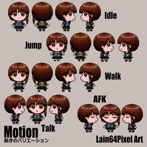 【シール】serial experiments lain 覗き屋レイン・Pixel玲音 - Ami-zz_Store - BOOTH