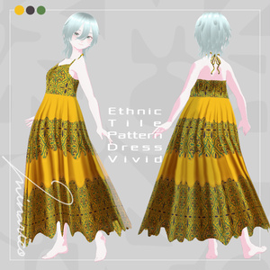 【男女兼用】Ethnic Tile Pattern Shirt【VRoid】 - minarico - BOOTH