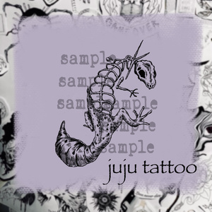 【VRC】 Snake Bone texture 蛇骨モチーフタトゥー - 樹.ink - BOOTH
