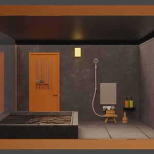 【3Dモデル】露天風呂セット - MOFU - BOOTH