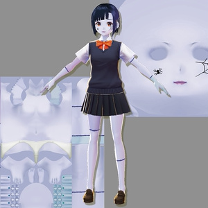 [VRoid] ルームウェア 7点セット（Room wear set） - PRINCESS of skeleton gray - BOOTH