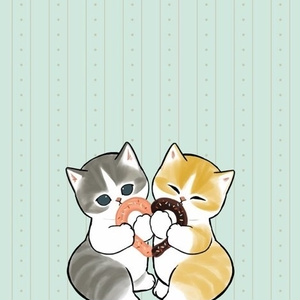 寝落ちにゃんフラットポーチ(S) - mofusand - BOOTH