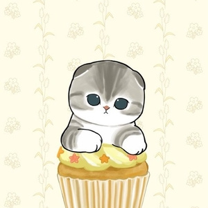 寝落ちにゃんフラットポーチ(S) - mofusand - BOOTH