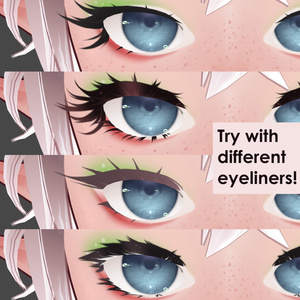 Sparkly Lip Gloss - VRoid Lip Texture Pack - mooshibee - BOOTH